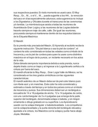 Etiqueta masónico | DOCX