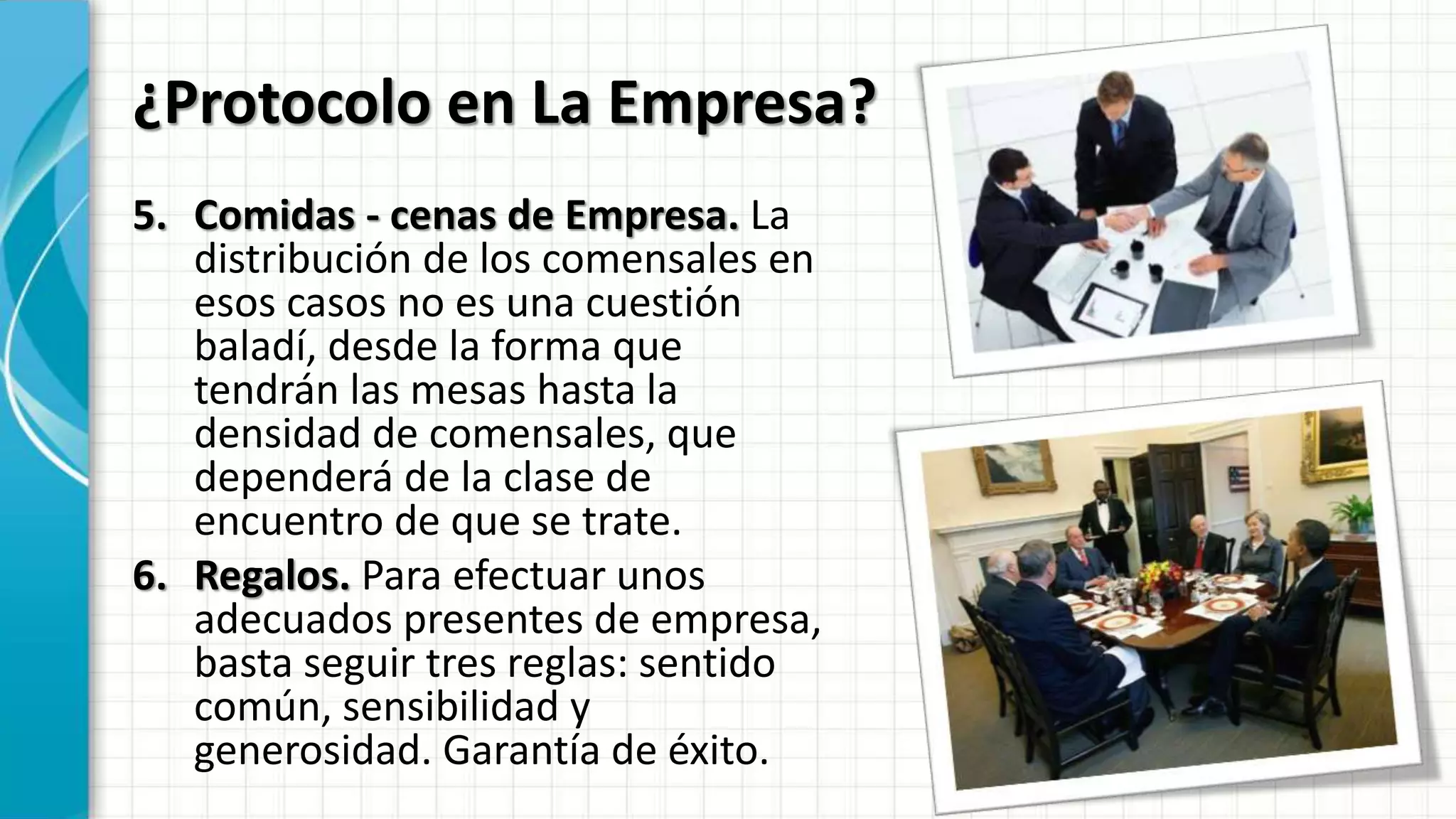 Etiqueta protocolo empresarial e imagen personal | PPTX