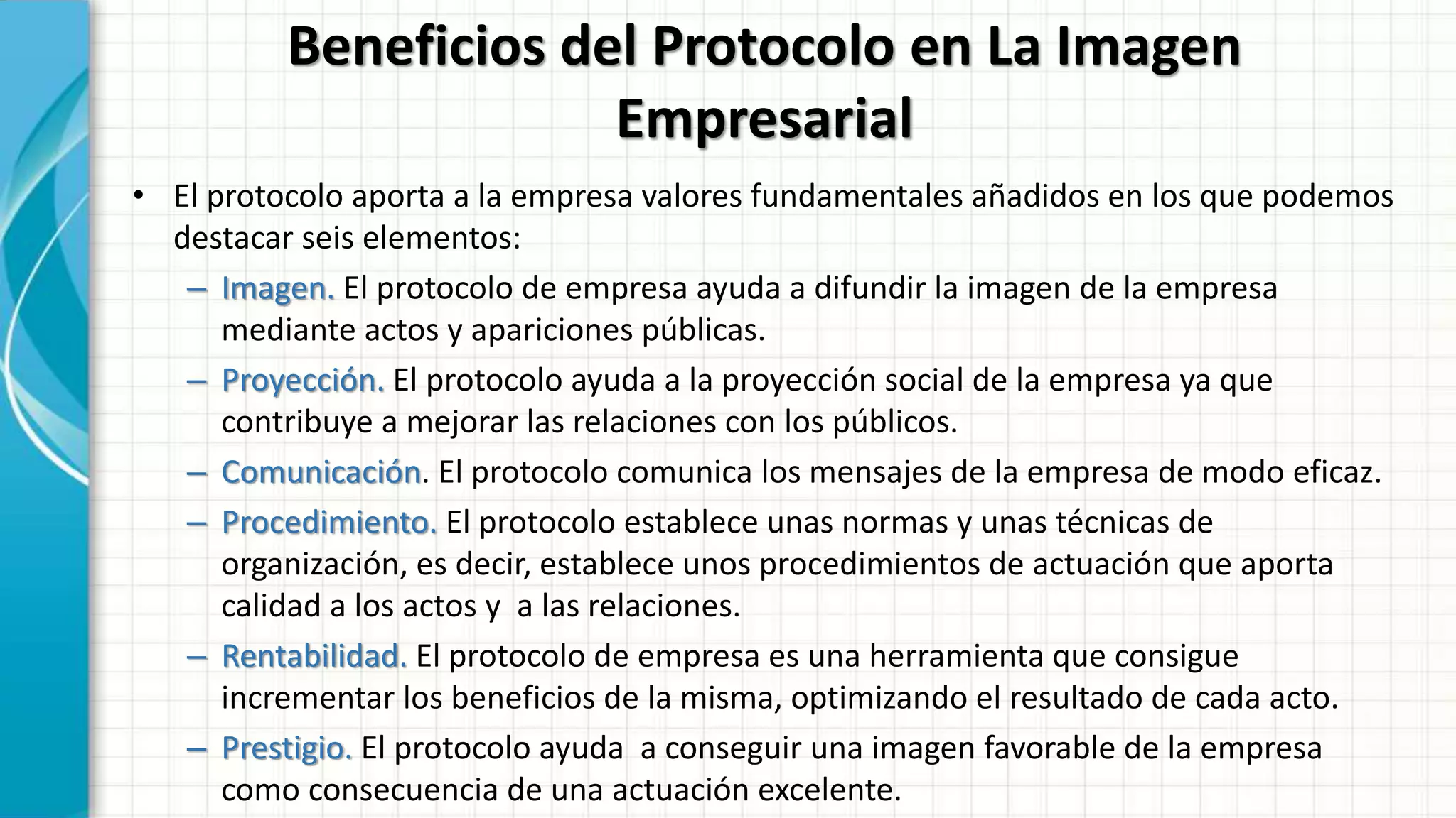 Etiqueta protocolo empresarial e imagen personal | PPT