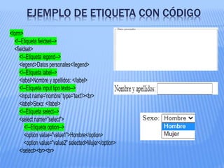ETIQUETAS FORM HTML.pptx nuevo | PPTX