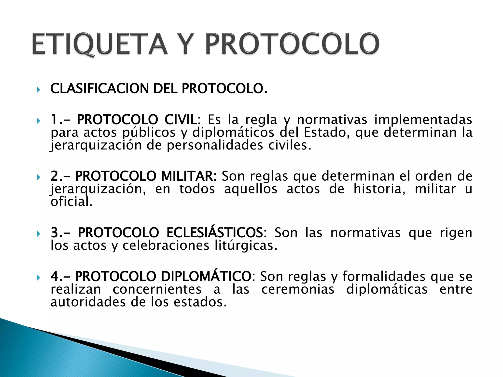Etiqueta y protocolo | PDF