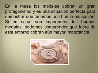 Etiqueta y protocolo en la mesa | PPTX