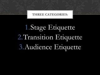 Etiquette for Choirs | PPTX