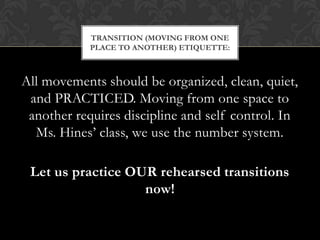 Etiquette for Choirs | PPTX