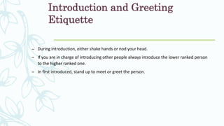 Etiquette | PPTX