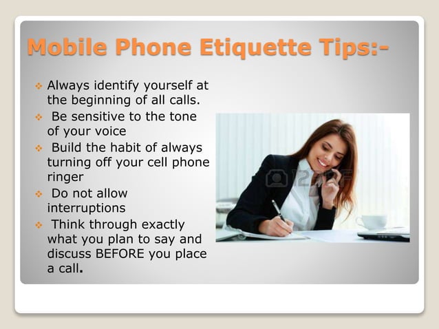 Basic Mobile Phone Etiquette ....Etiquette | PPTX
