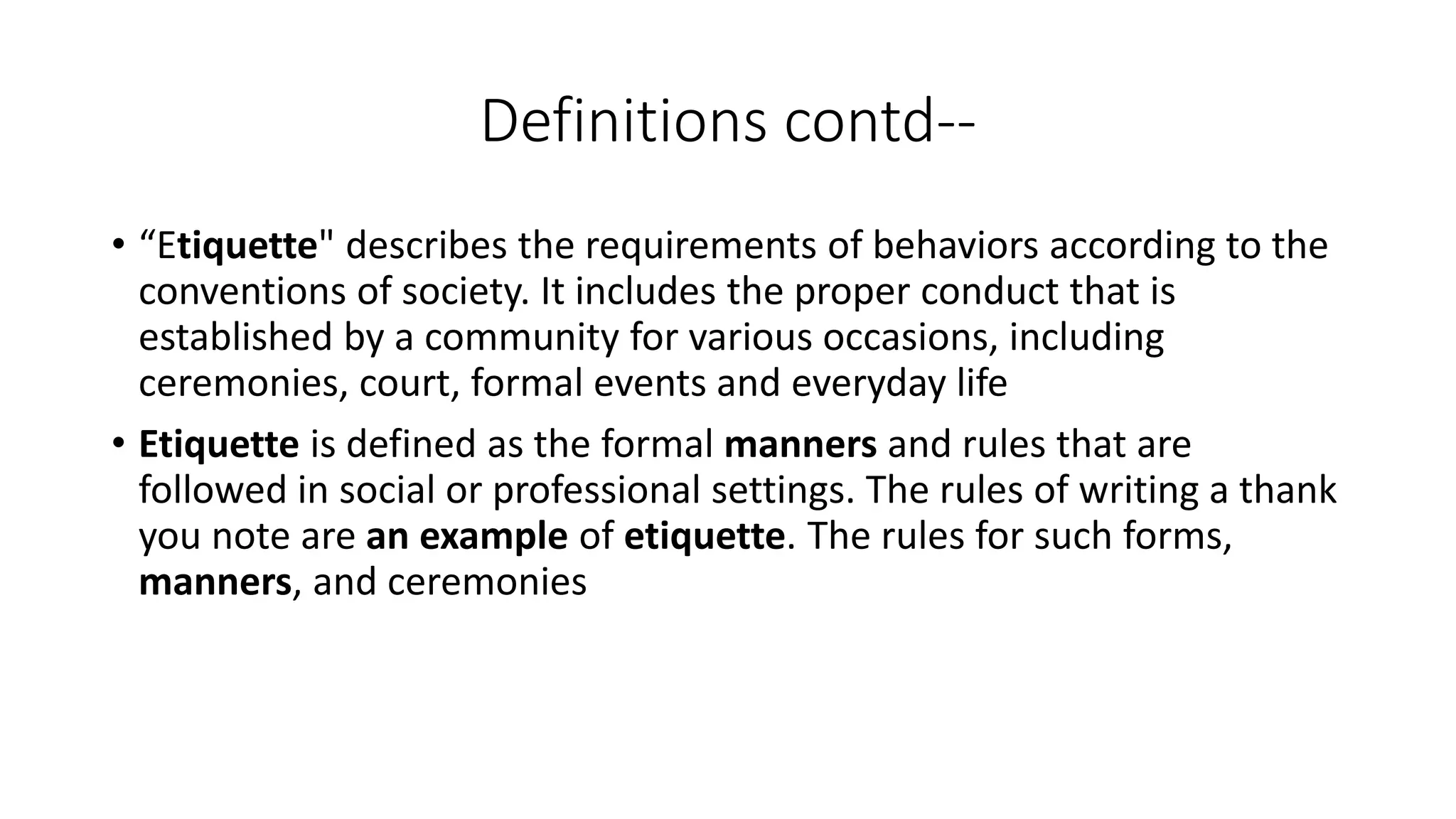 ETIQUETTE.pptx for MEDICAL students and professionals | PPTX