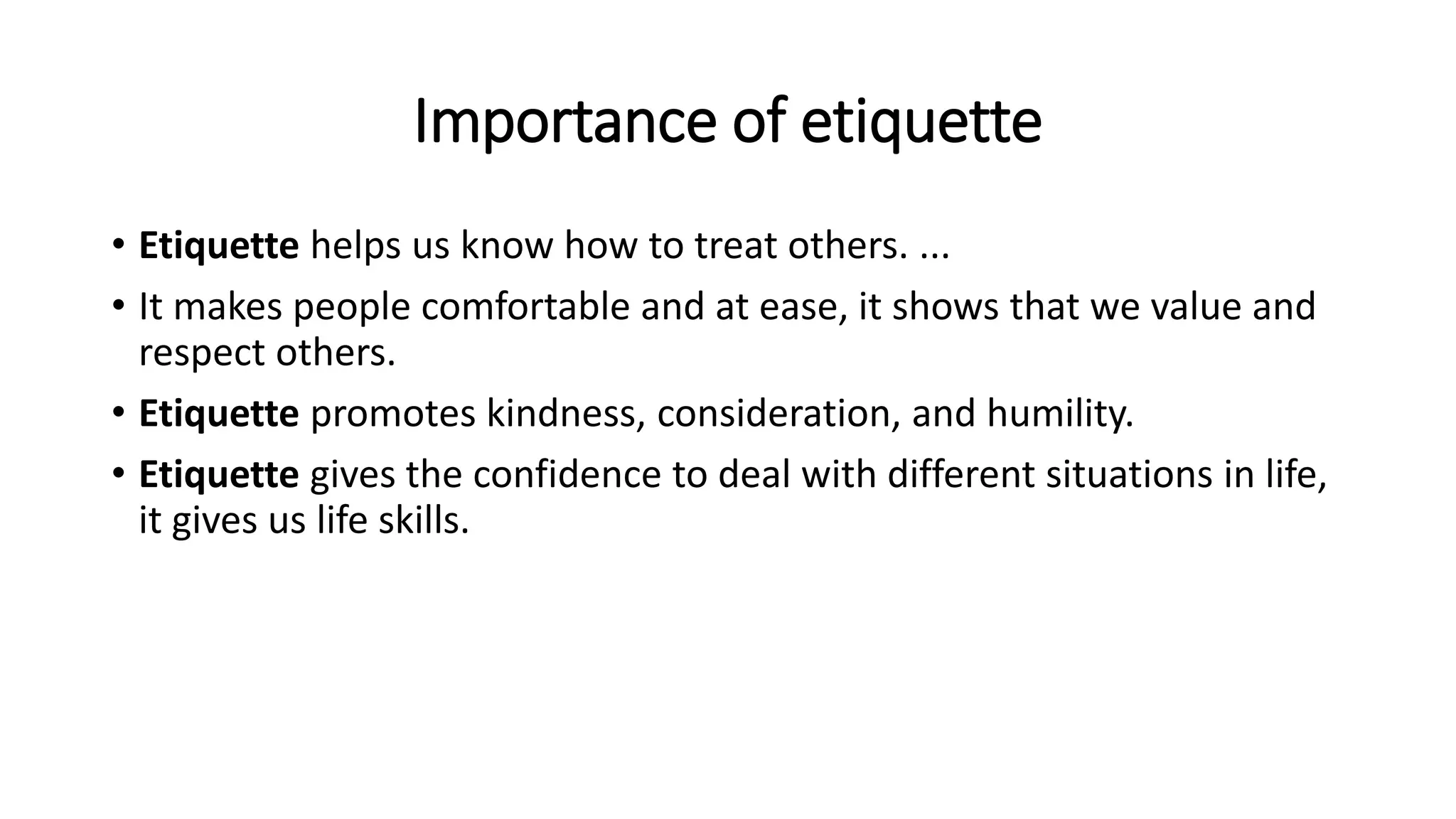 ETIQUETTE.pptx for MEDICAL students and professionals | PPTX