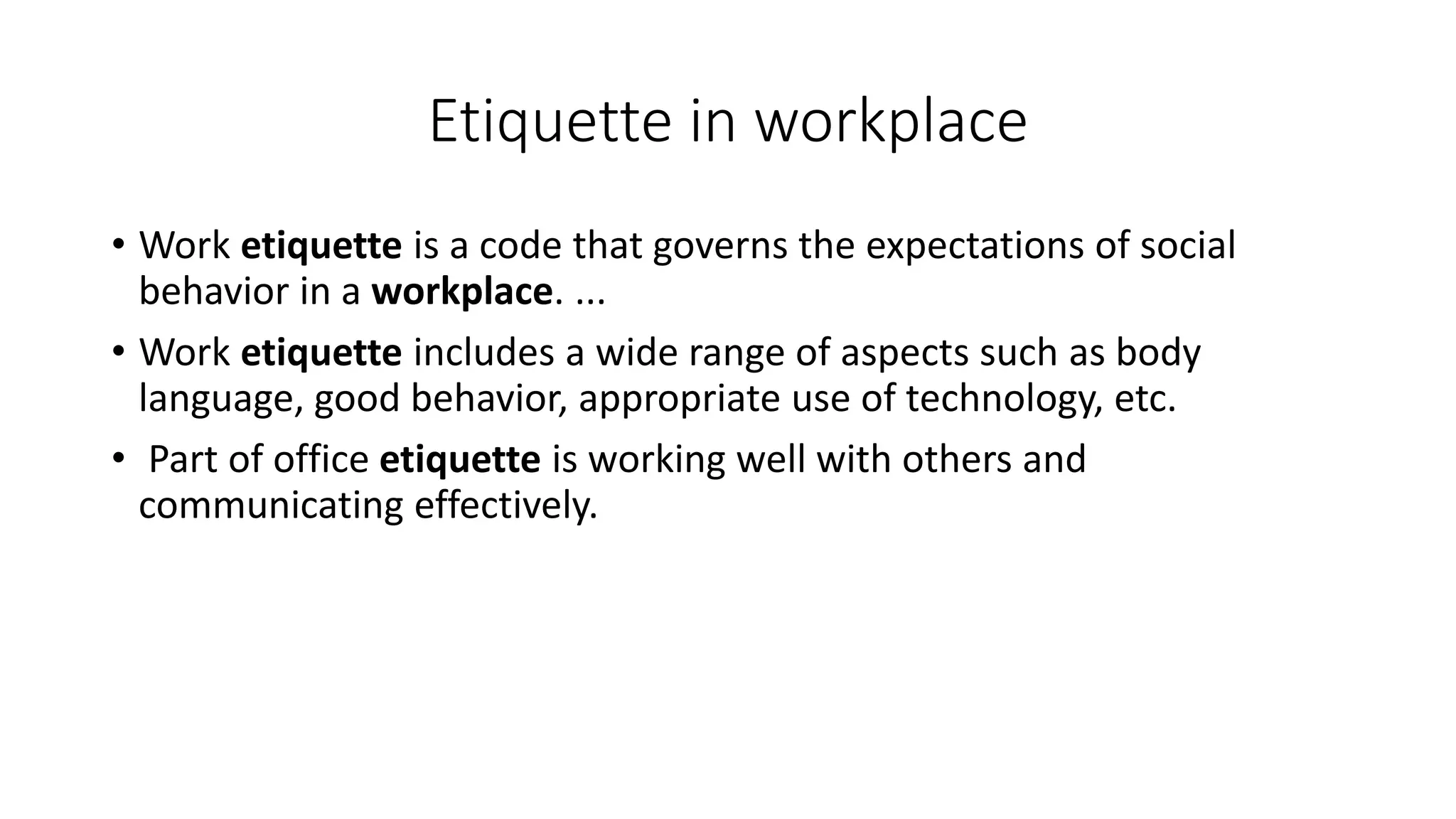 ETIQUETTE.pptx for MEDICAL students and professionals | PPTX