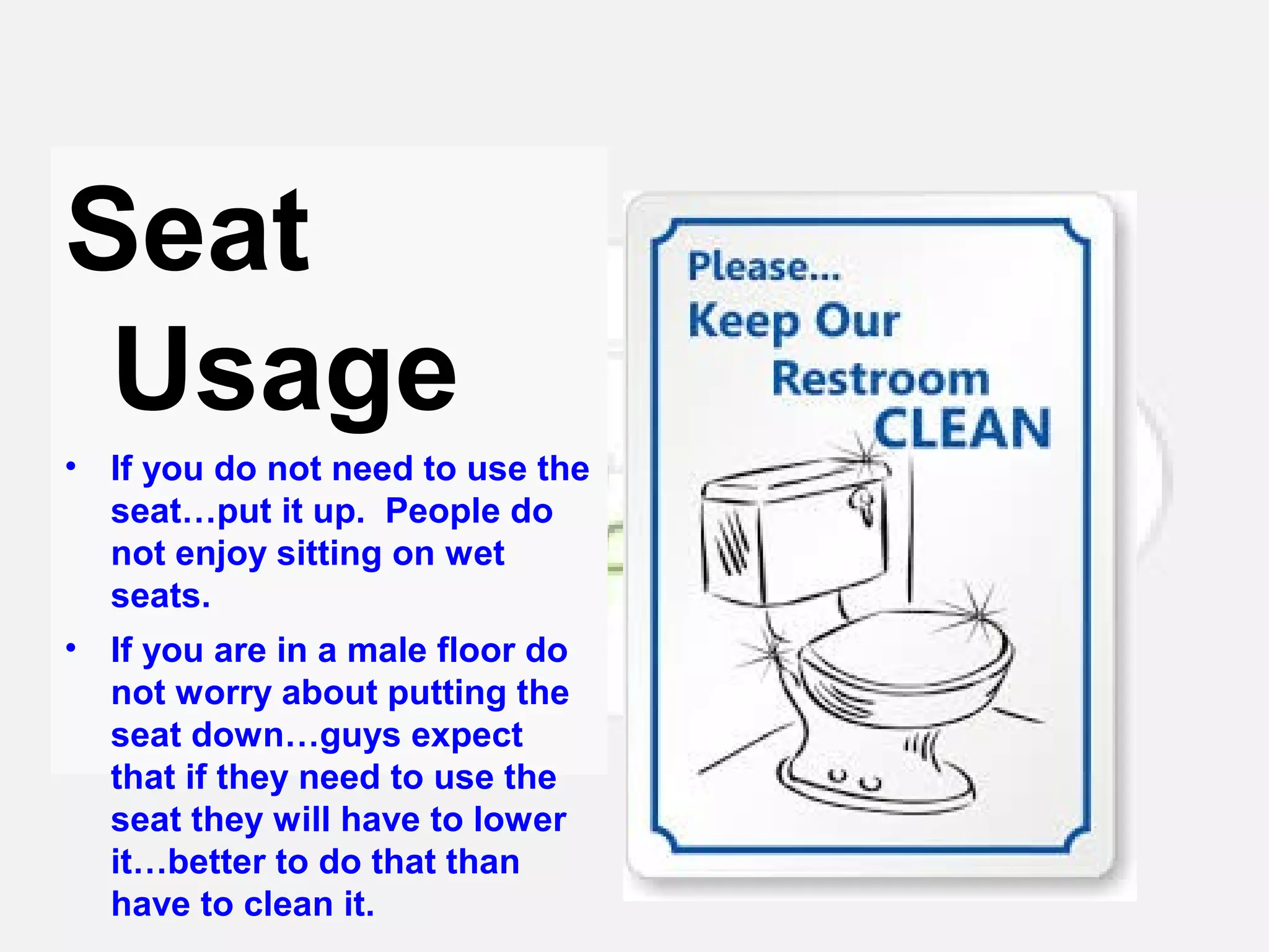 BATHROOM ETIQUETTE | PPT