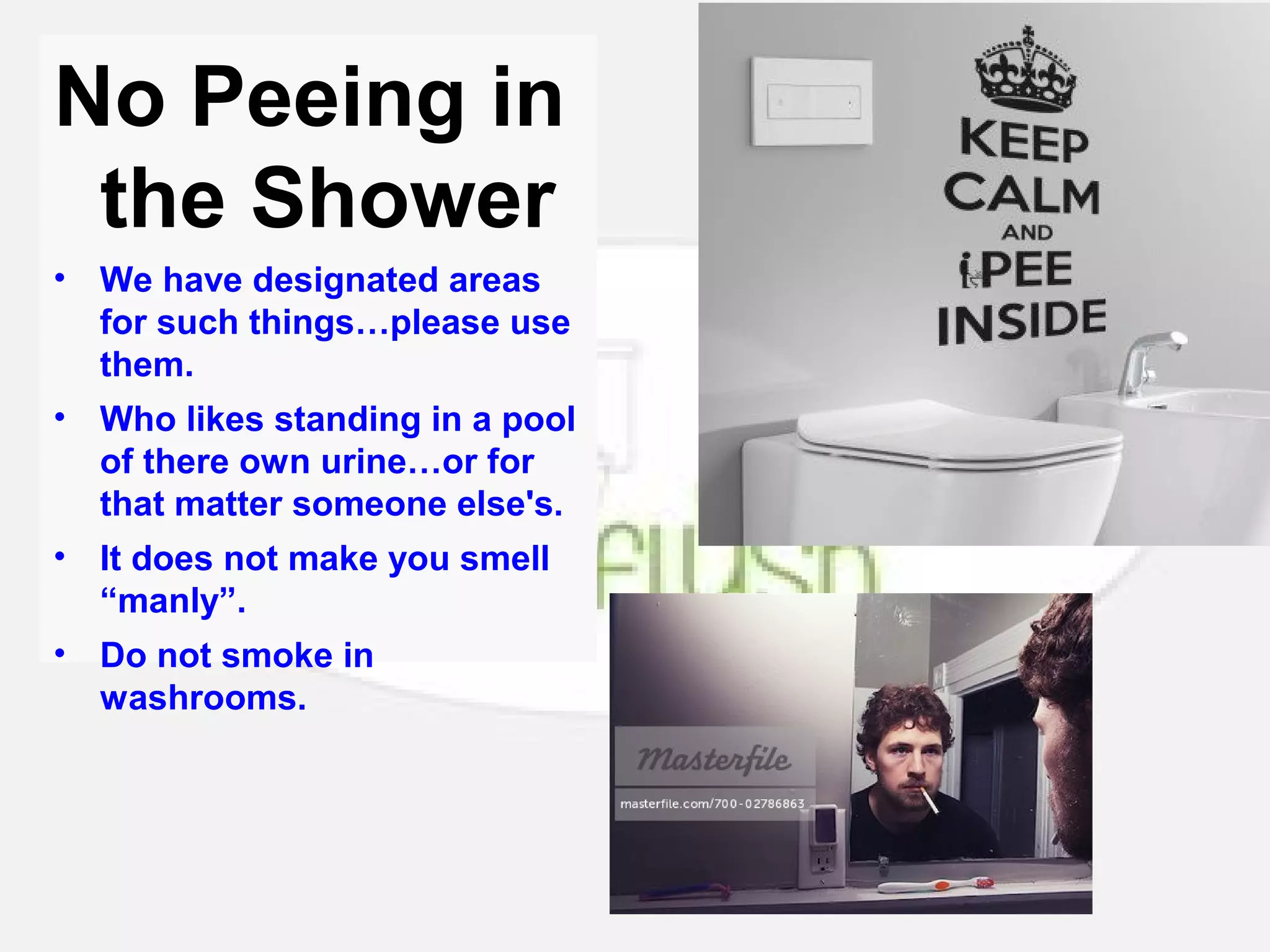 BATHROOM ETIQUETTE | PPT
