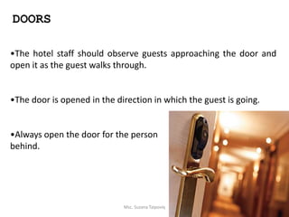 Etiquette & Manners of a true Hotelier | PPTX