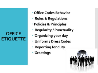 Etiquette & behavior | PPTX