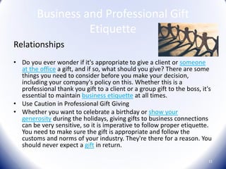 Etiquette ch 2 p1 | PDF