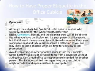 Etiquette ch 2 p1 | PPT