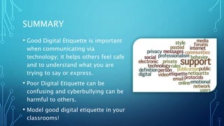 Etiquette in the Digital World | PPTX