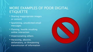 Etiquette in the Digital World | PPTX