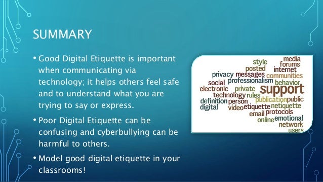 Digital Etiquette Words