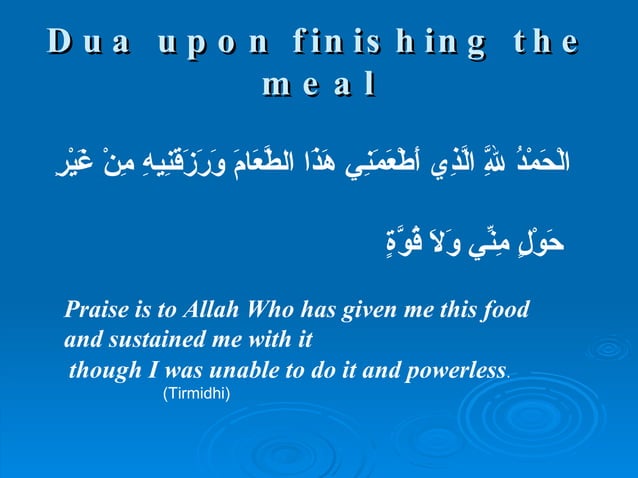 Etiquette Of Eating | PPT | Islam | Religion & Spirituality