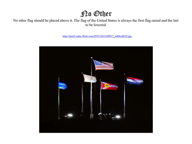 Etiquette of the united states flag of america | PPT