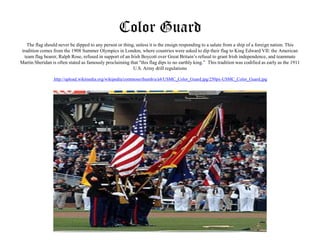 Etiquette of the united states flag of america | PPTX