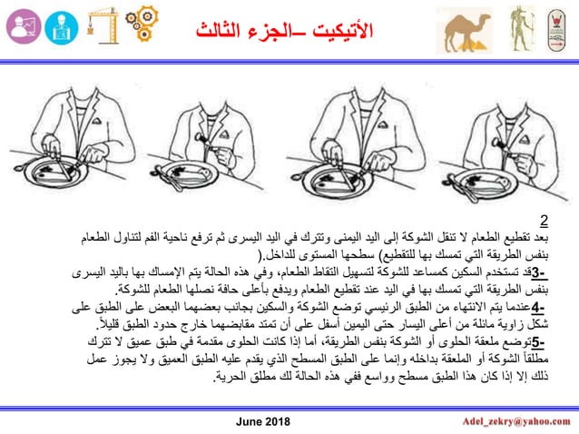 Etiquette part 3 arabic | PPT