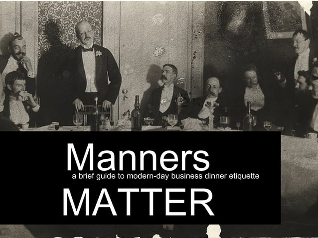 Manners Matter | PPT | Food Allergies | Food & Drink