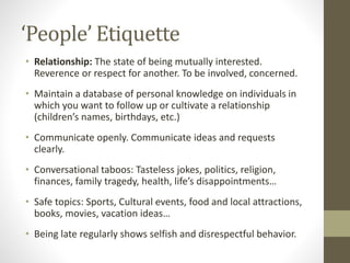 Professional Etiquettes | PPT | Career Advice | Careers