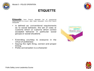 Etiquette, Protocol & Social Graces for junior leadership course.pptx