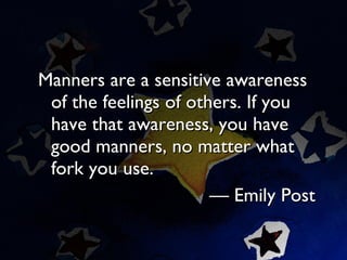 Etiquette Quotations | PPT