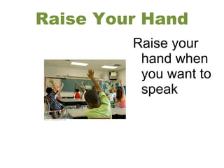Etiquette rules for the classroom | PPT
