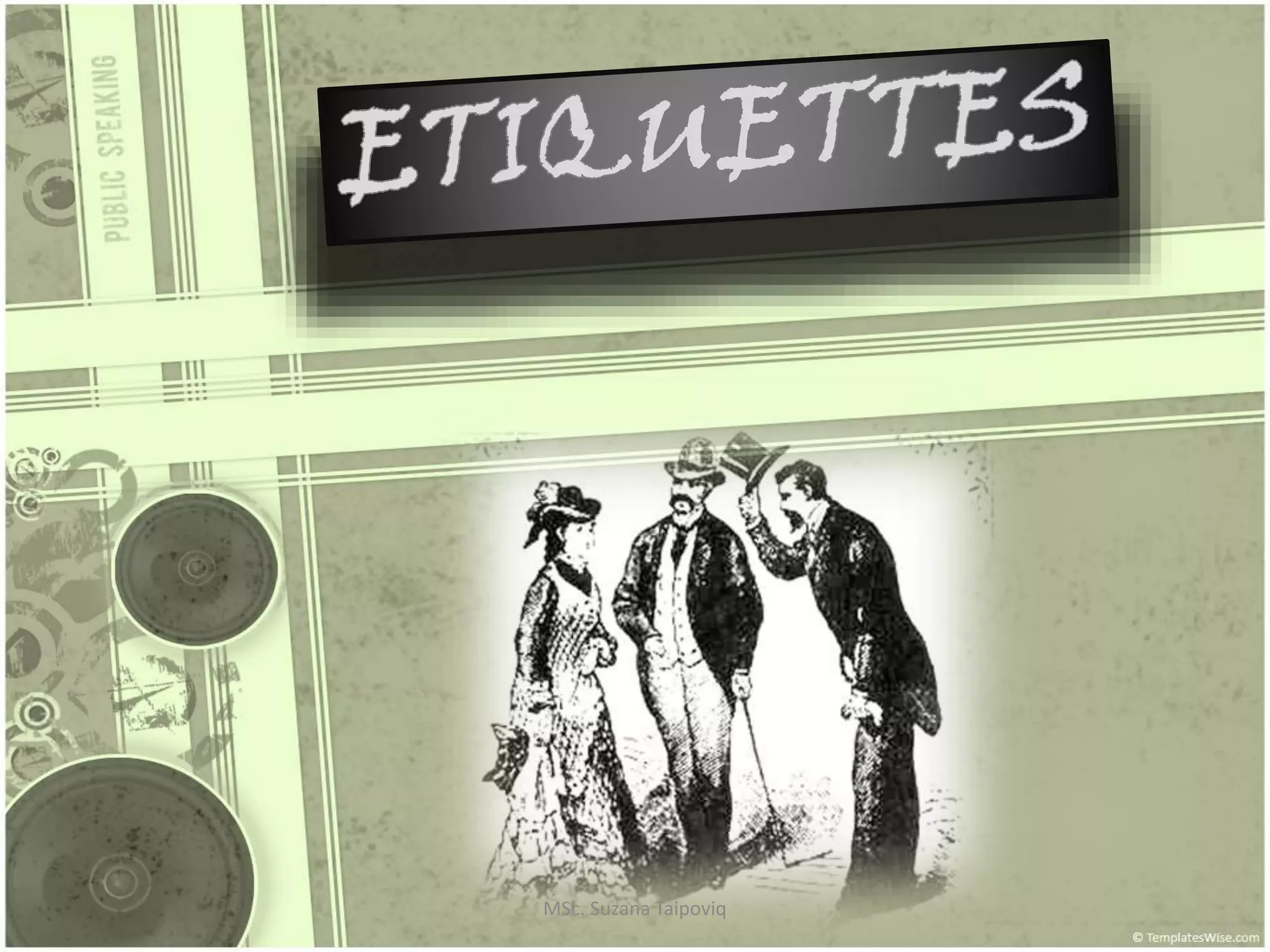 Basic Etiquettes for Effective Communication | PPT