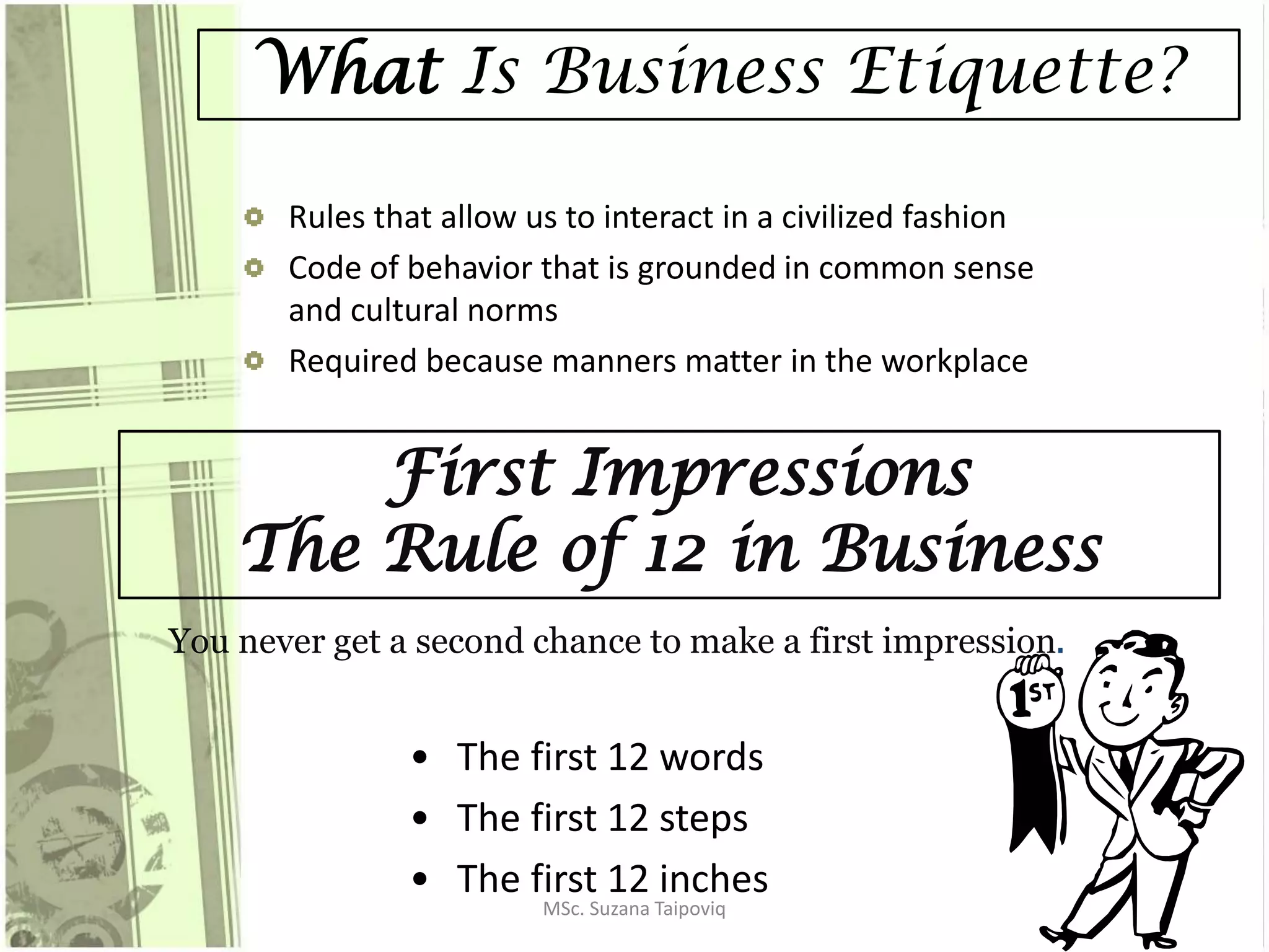 Basic Etiquettes for Effective Communication | PPT