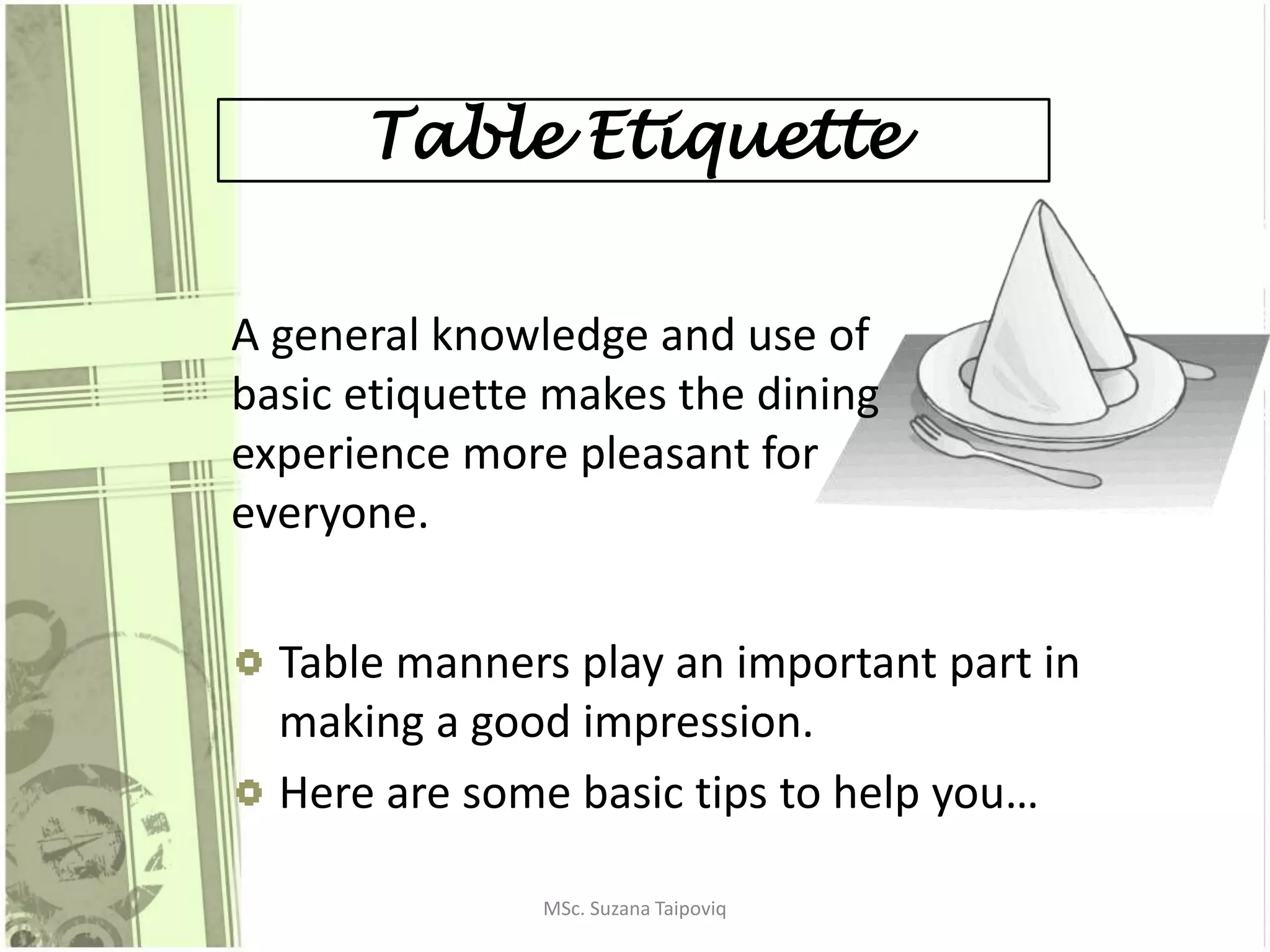 Basic Etiquettes for Effective Communication | PPT