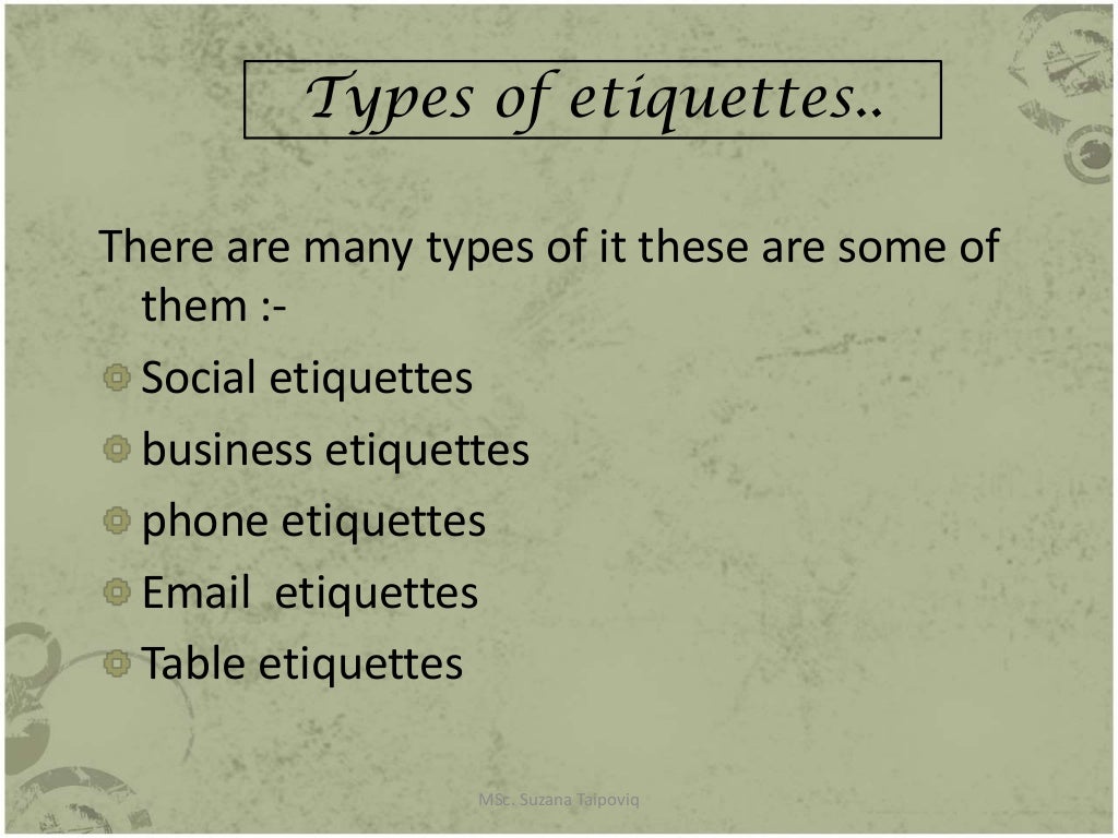 Basic Etiquettes For Effective Communication