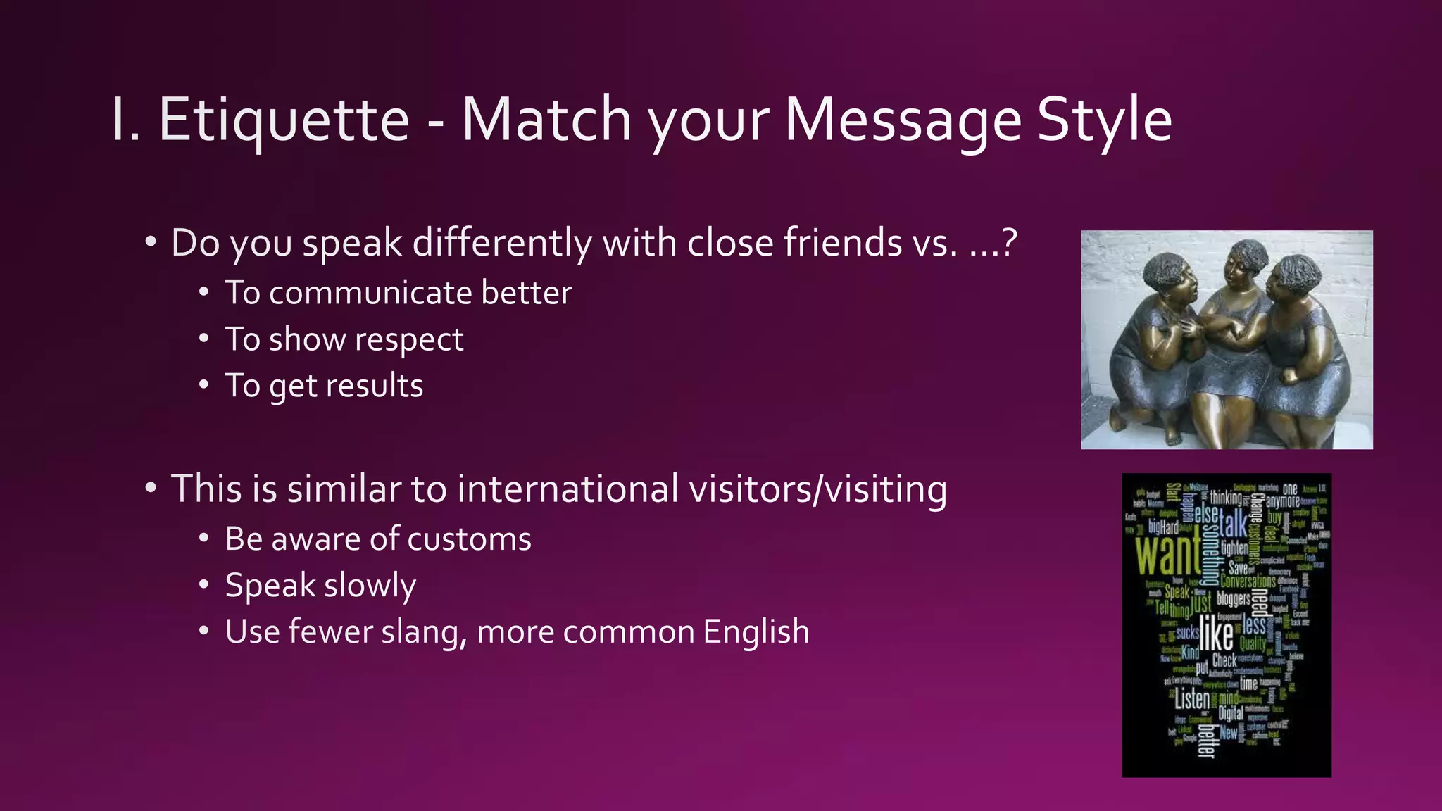 Etiquette, security & fun with social media | PPT