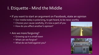 Etiquette, security & fun with social media | PPT