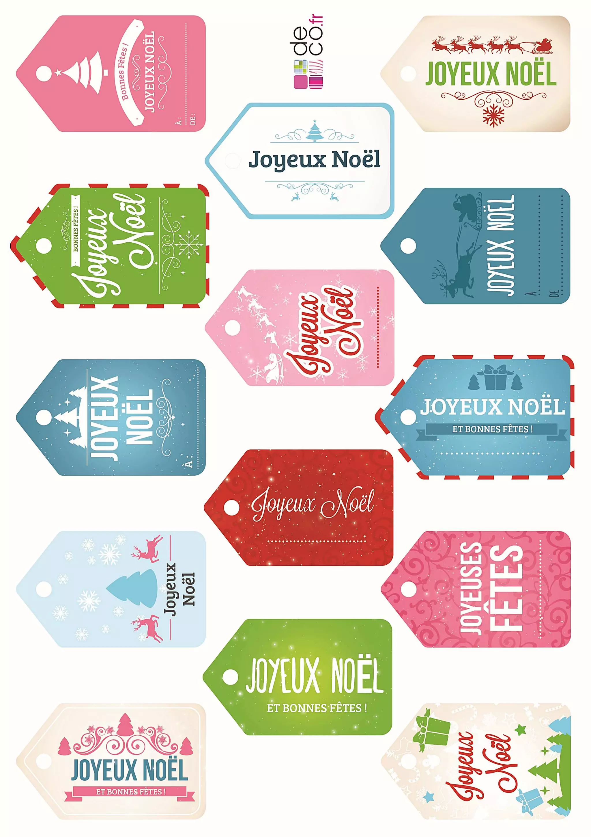 Etiquettes noel imprimer | PDF
