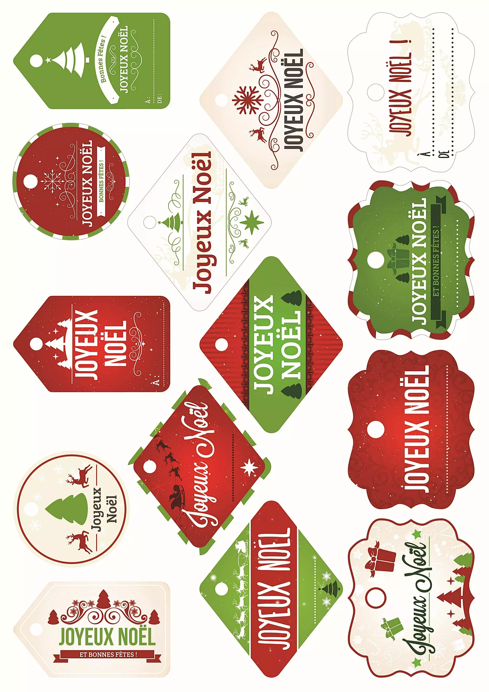 Etiquettes noel imprimer | PDF