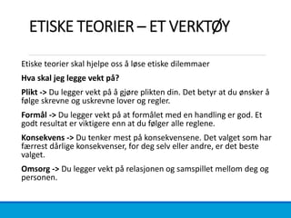 Etisk dilemma oktober 2018 | PPTX