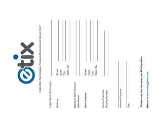 Etix Client Information Guide | PDF