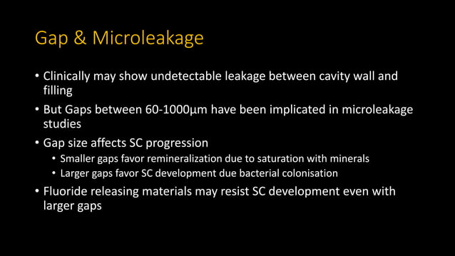 Secondary Caries Overview And Management Pdf