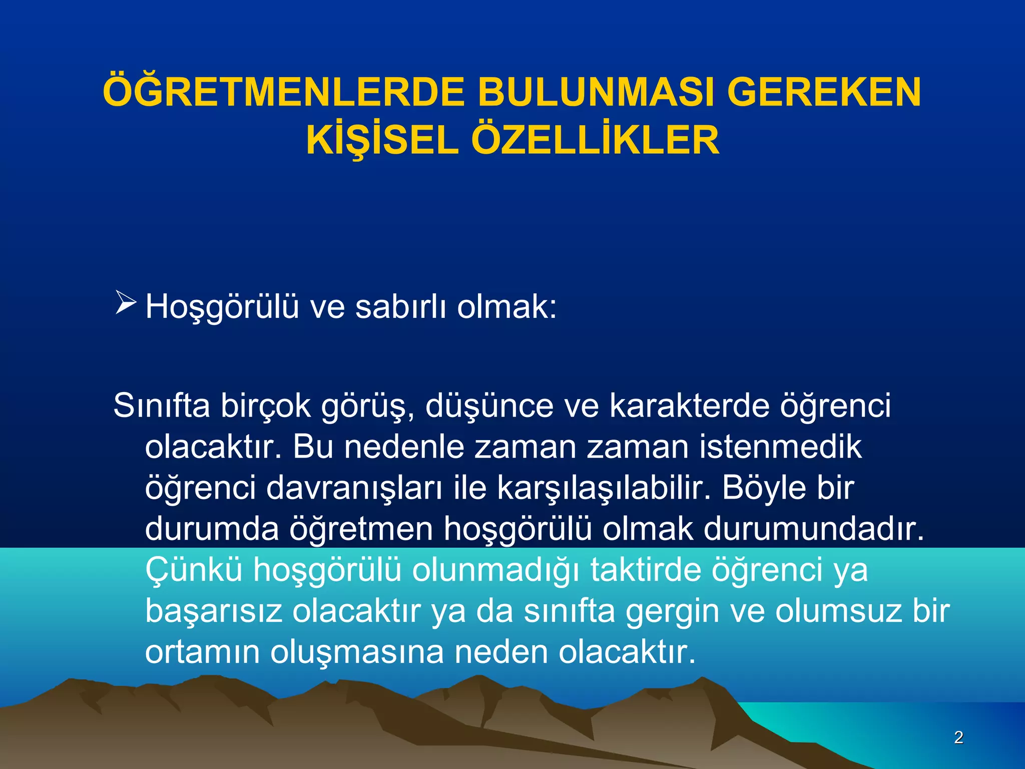 Etkili bir öğretmeden bulunması gereken nitelikler | PPT