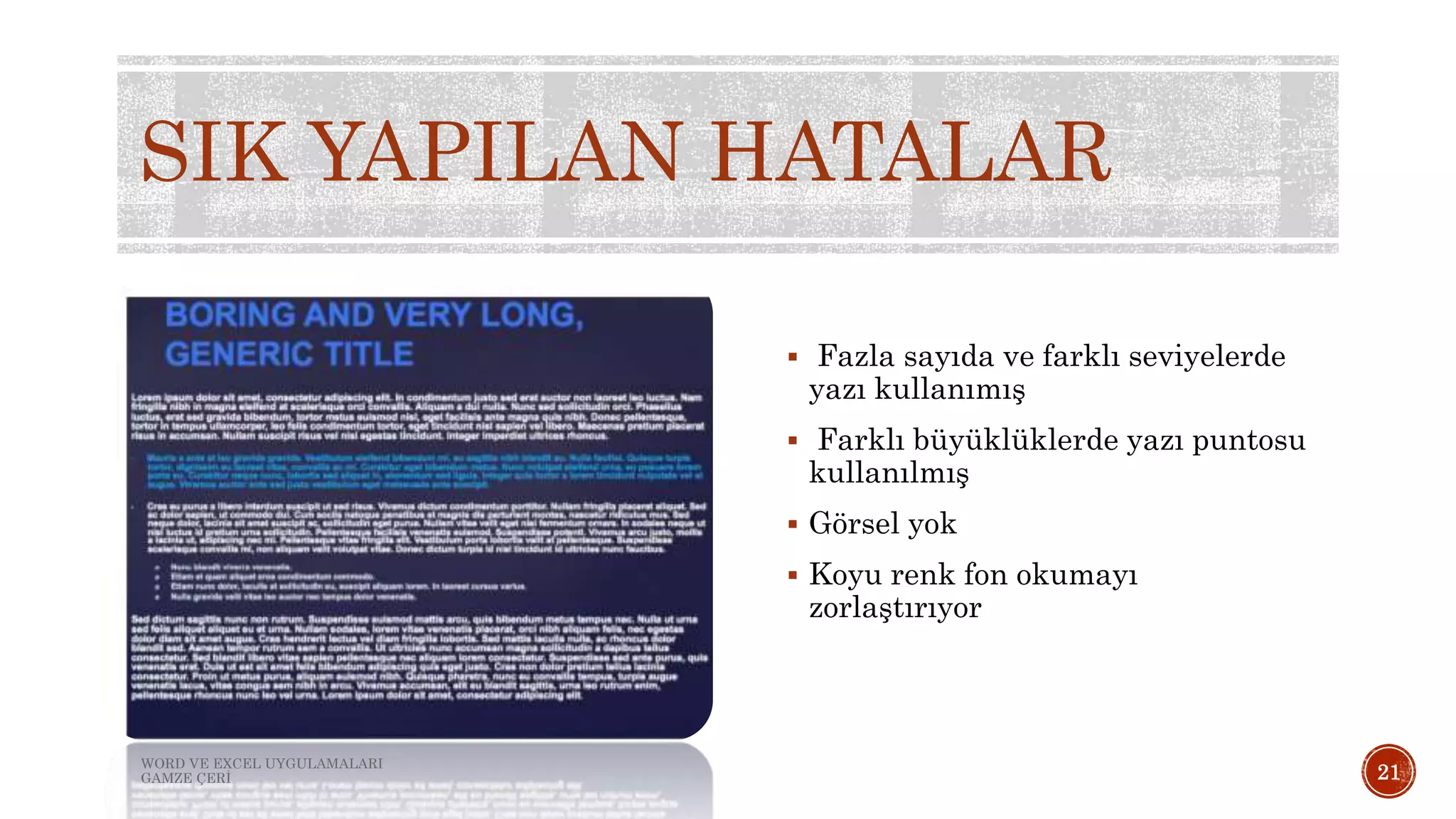 Etkili sunum | PPT