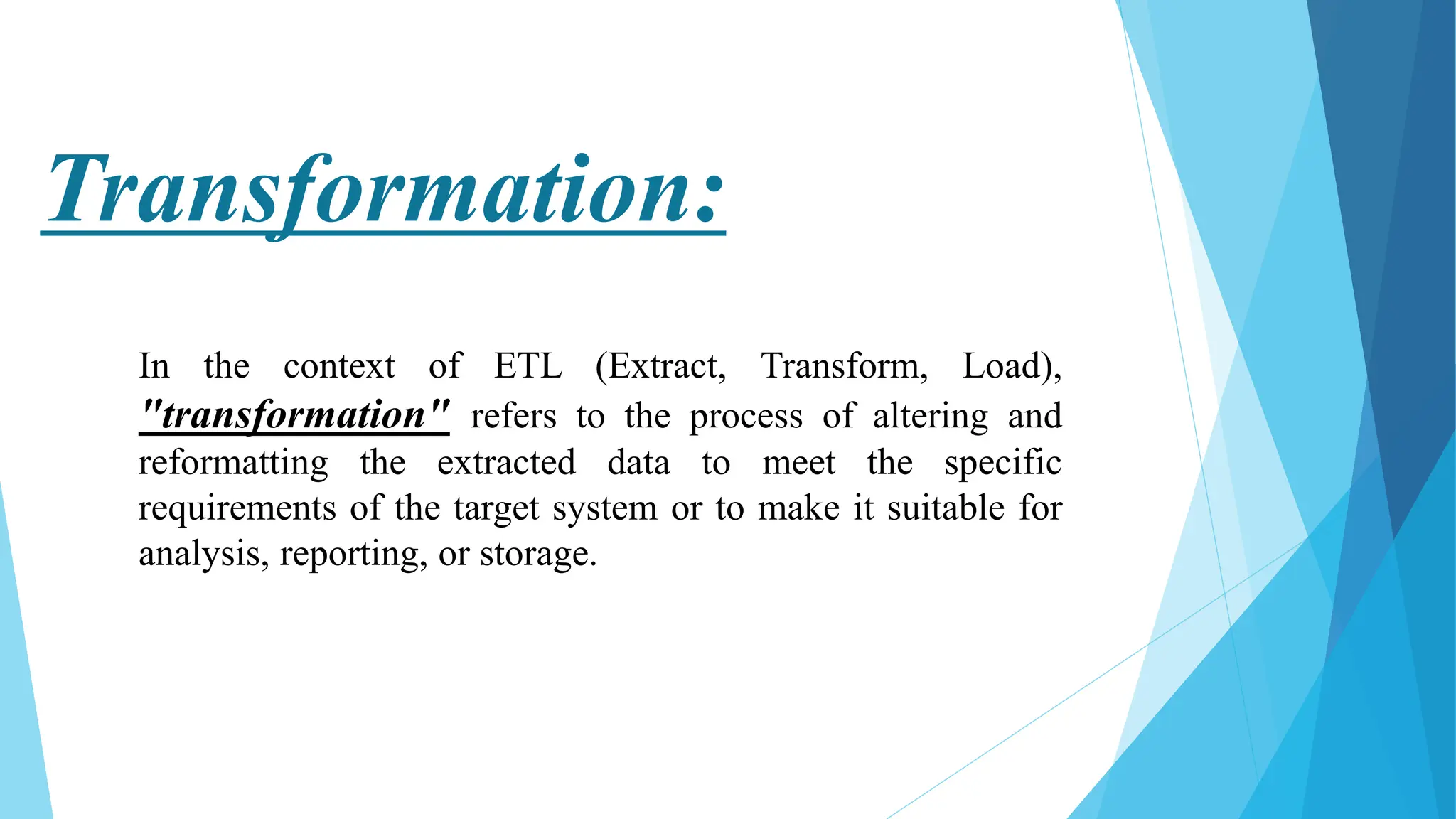 “Extract, Load, Transform,” is another type of data integration process ...