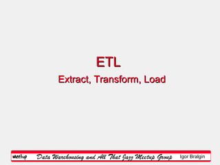 ETL Fundamentals | PPT