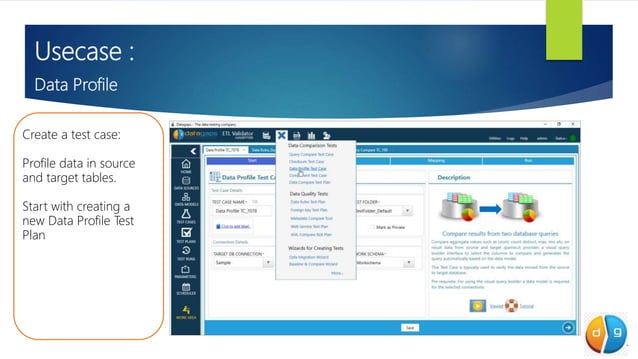 Etl Validator Usecase Data Profiling And Comparison Ppt