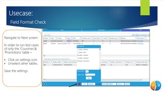 ETL Validator Usecase - checking for valid field and data format | PPT