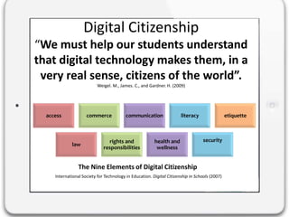 Using one to one devices for digital citizenship ETL523 task1 LN | PPTX