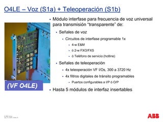 ETL600_1 es un equipo para transmisión de voz, datos y teleprotección ...